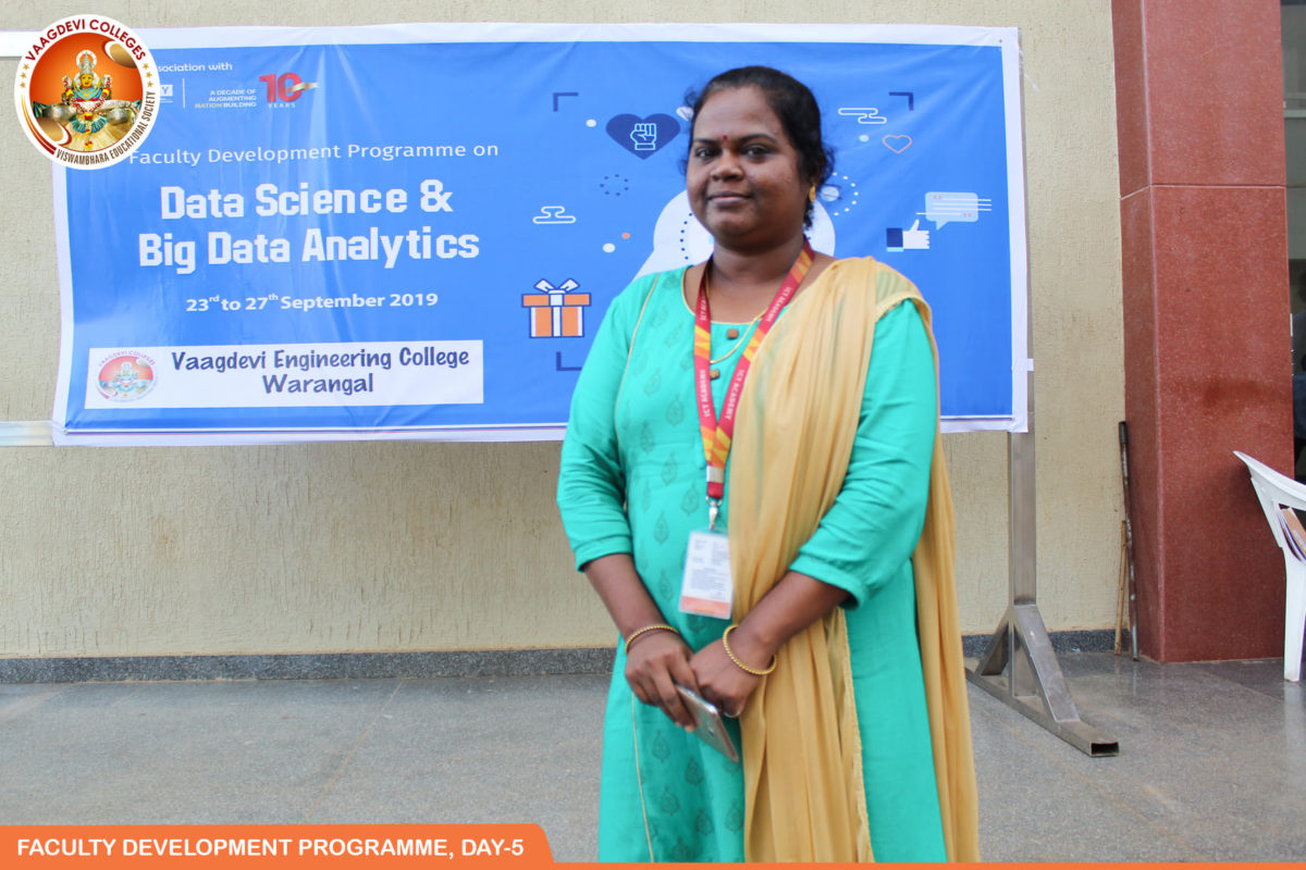 Faculty Development Programme on Data analytics | Vaagdevi Engineering College